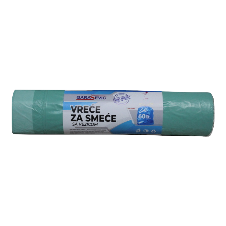 VREĆE ZA SMEĆE U ROLNI SA VEZICOM 60 L – Garašević